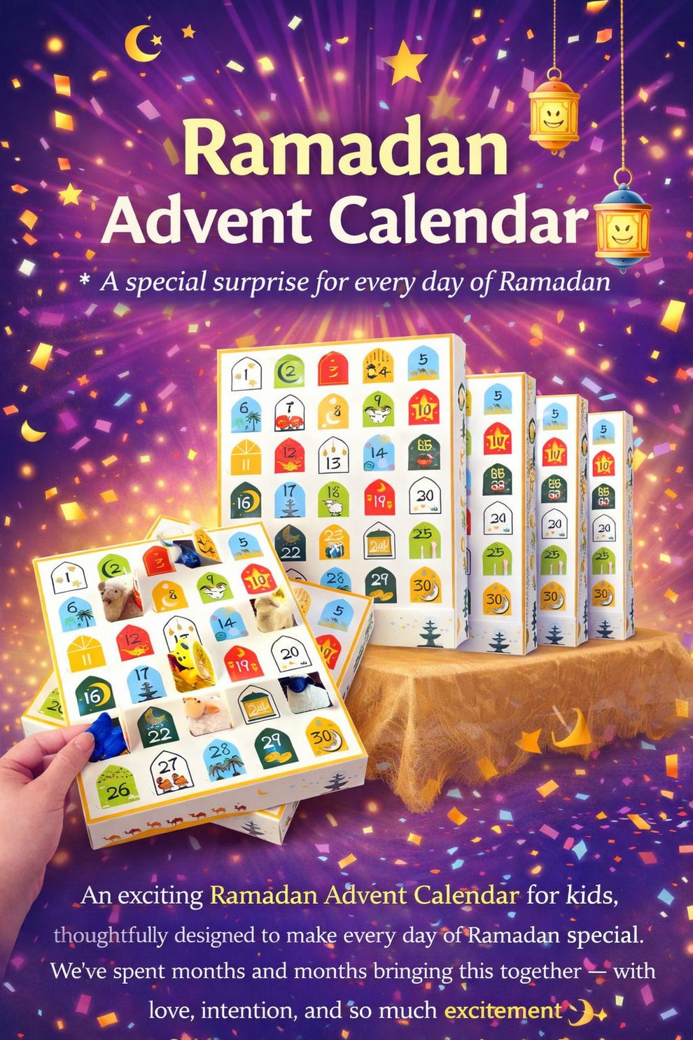 Ramadan Advent Calendar 2026 for Kids | Gifts, Treats & 30-Day Countdo ...